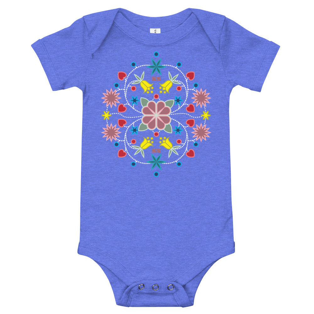 Floral Badge Onesie – Stoic Native Clothing