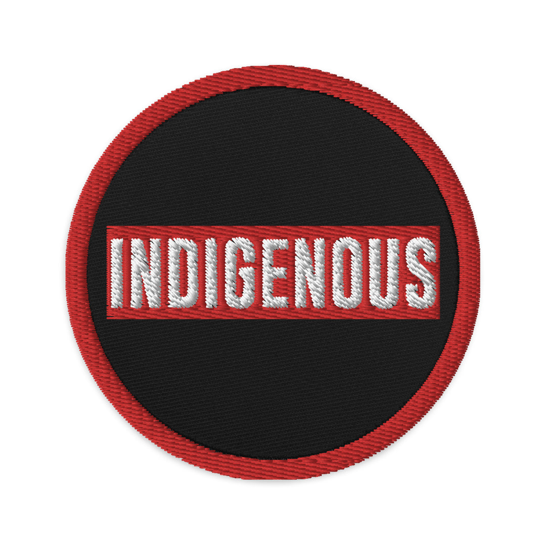 Red Indigenous Embroidered patches – Stoic Native Clothing