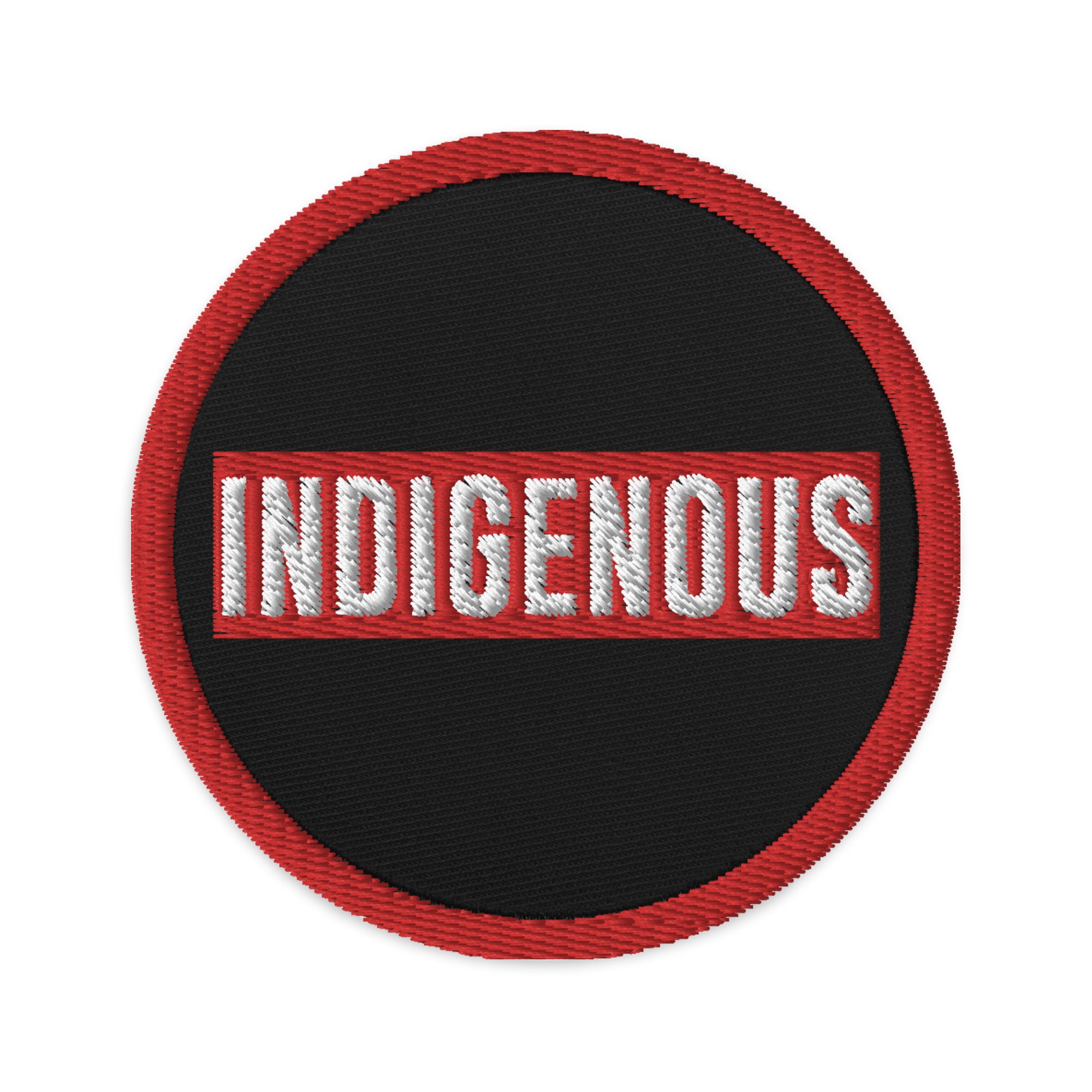 Red Indigenous Embroidered patches – Stoic Native Clothing
